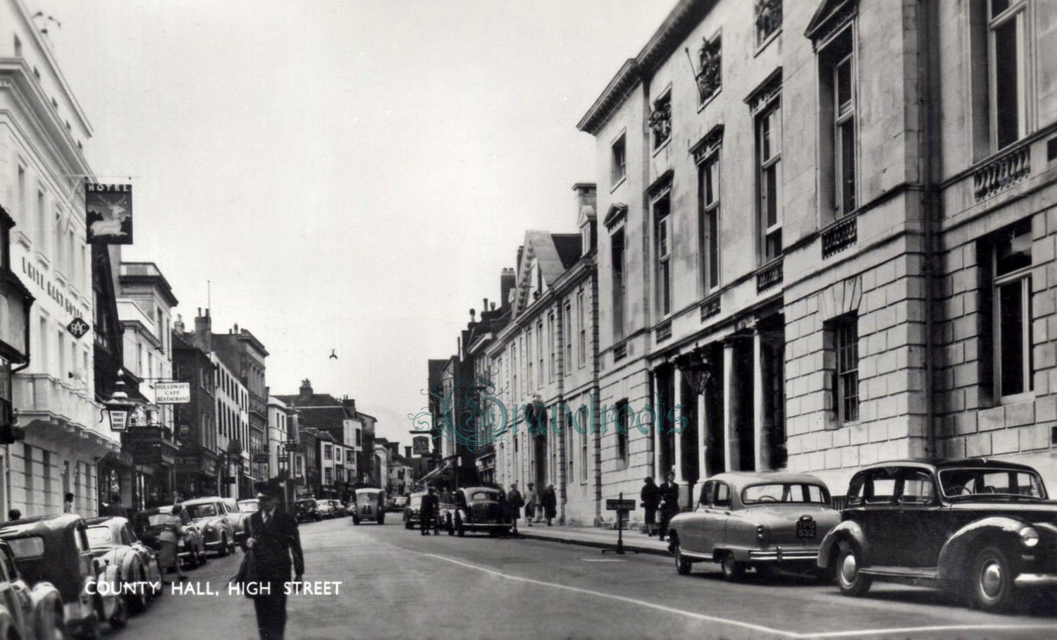 505, old photo of County Hall, High Street, Lewes part of Gravelroots ...