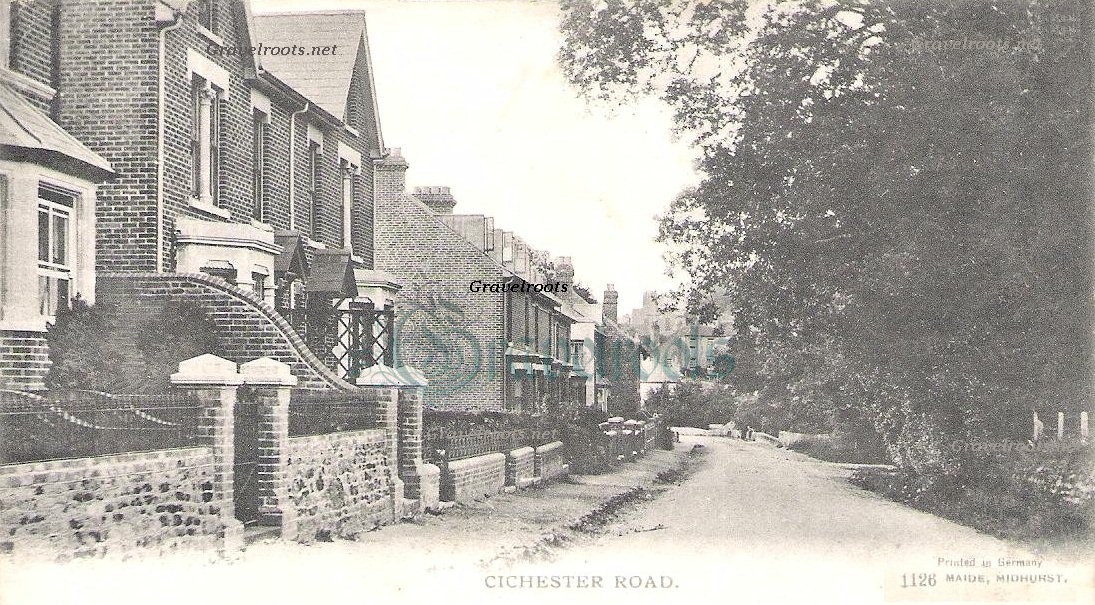 m382, old photo of Chichester Road, Midhurst part of Gravelroots ...